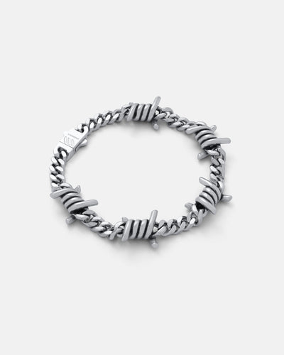 Bold and Beautiful: Silver Barbed Wire Necklace - Handcrafted Statement ...