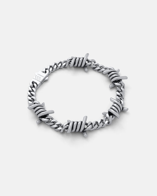 Bold and Beautiful: Silver Barbed Wire Necklace - Handcrafted Statement ...