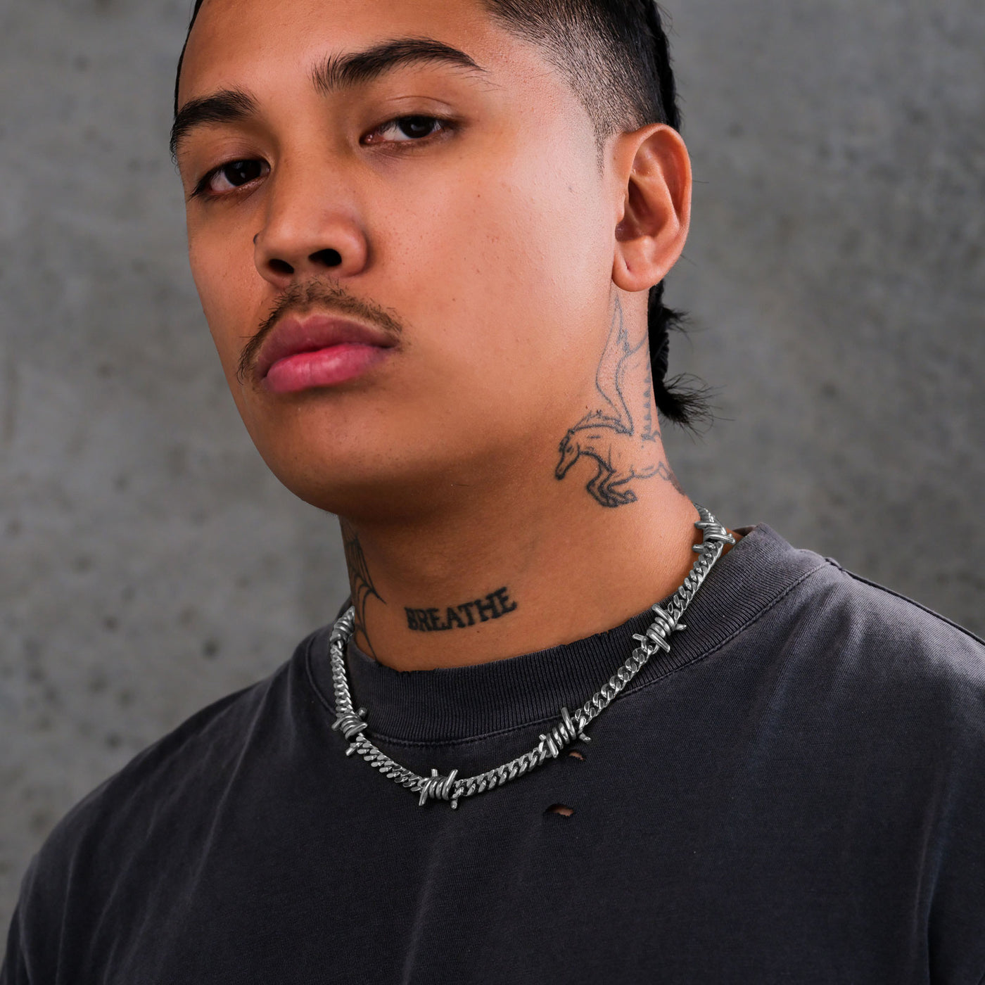 Bold and Beautiful: Silver Barbed Wire Necklace - Handcrafted Statement ...