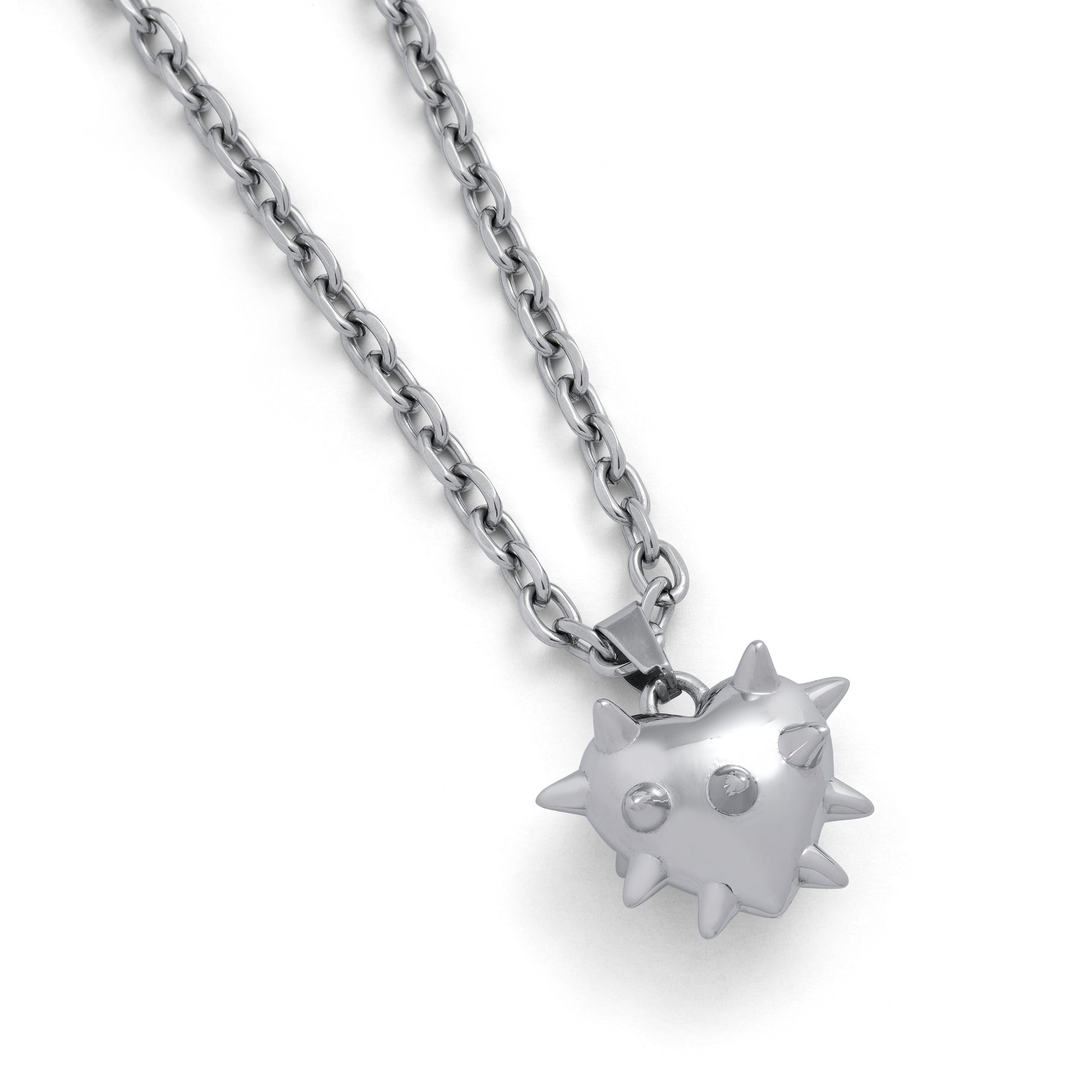 Spiked Heart Pendant Necklace in 316L Stainless Steel By Statement