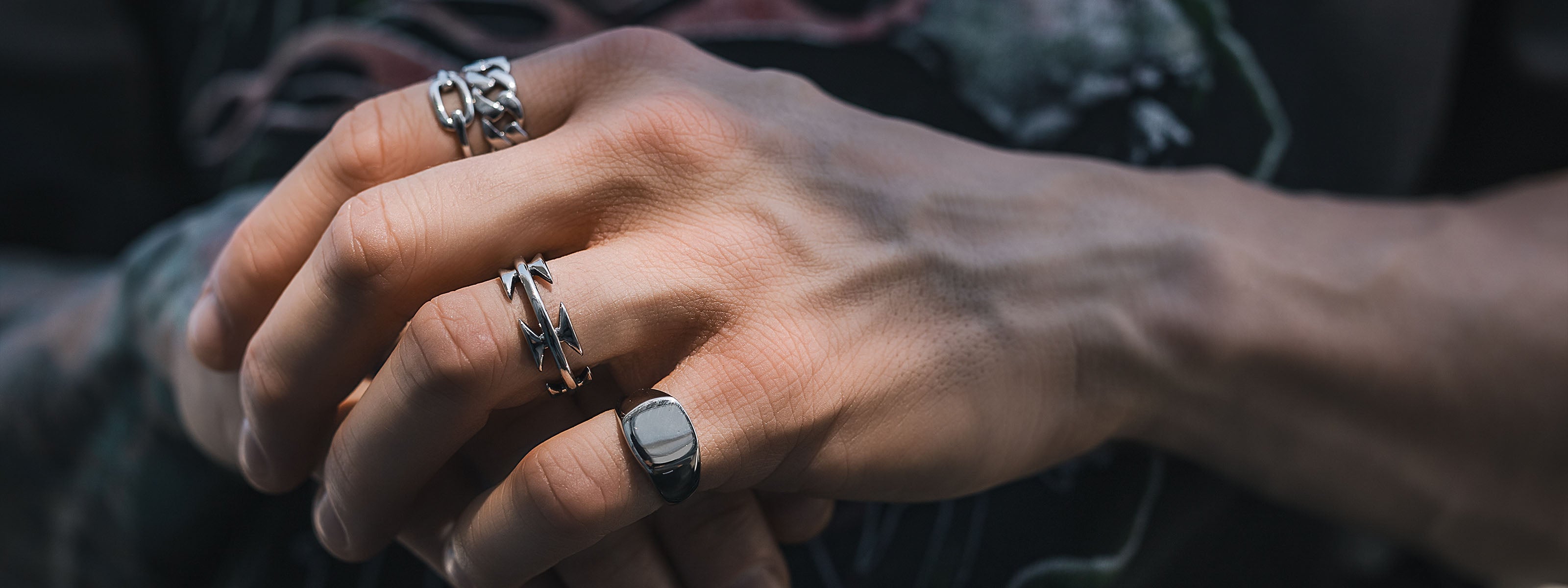Mens Gold Barbed Wire Chains