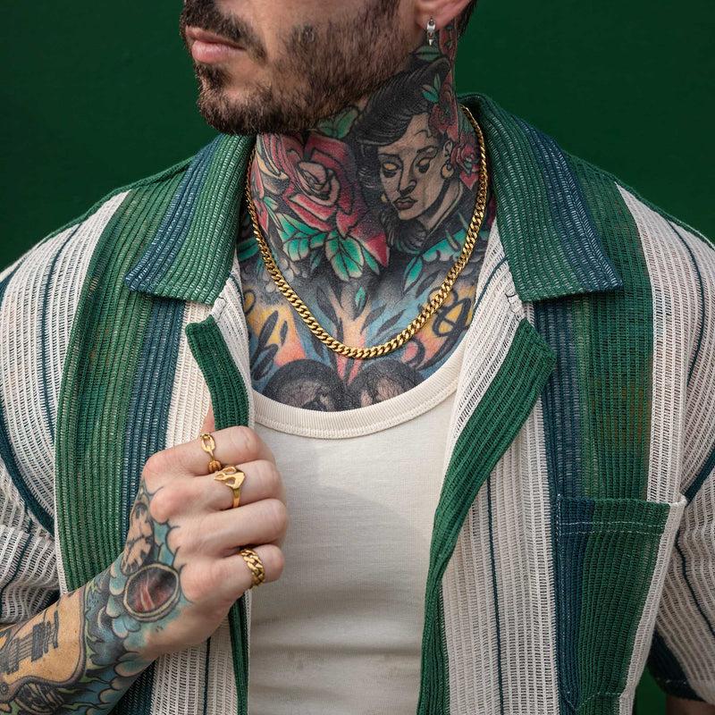 Classic 6mm Cuban Link Necklace In 18k Gold By Statement Collective