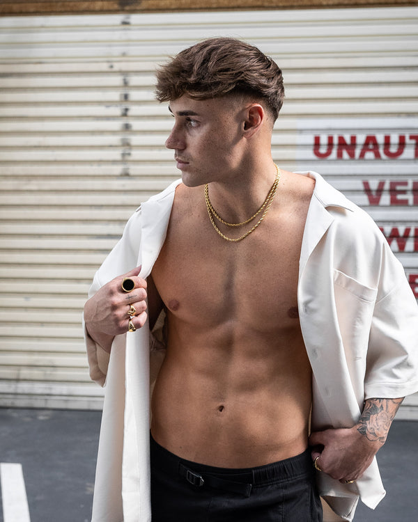 Classic 4mm Gold Rope Chain Necklace By Statement Collective 18K Gold