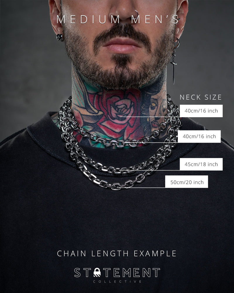 Beautiful Handmade Spiked Chain Link Necklace By Statement Collective